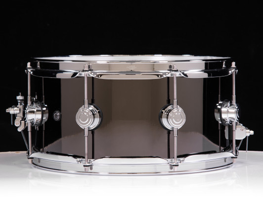 DW Collector's 6.5x14 Black Nickel over Brass 8-Lug Snare w/Gold HW ...