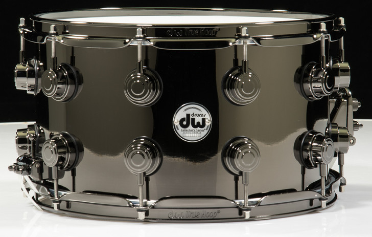 DW Collector's Series 8x14 Black Nickel over Brass Snare Black Nickel