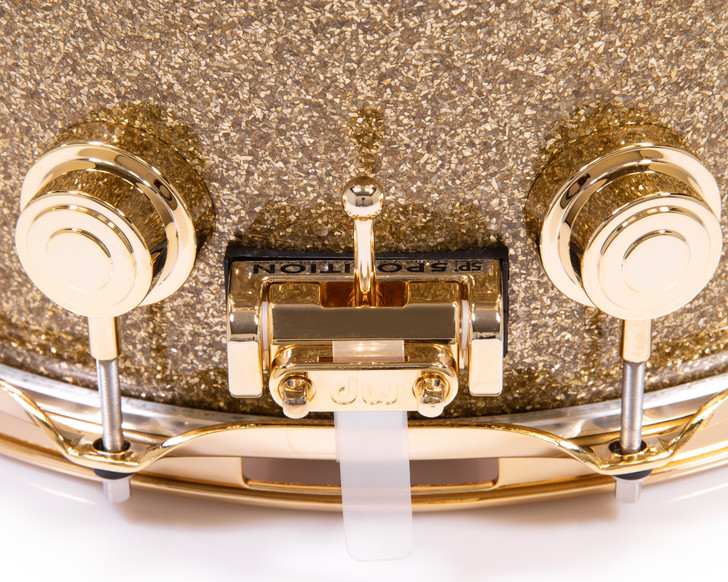 DW Collector's Series 10x14 Maple SSC Snare - Gold Glass w/Gold HW ...