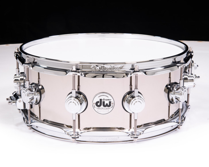 DW Collector's Nickel Over Brass 5.5x14 Snare - Chrome Hardware ...