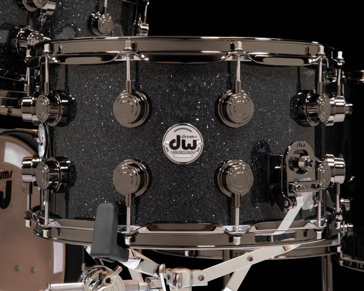 Dw Collectors 7pc Ssc Maple Shell Pack Black Ice With Black Nickel