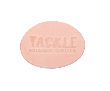 Tackle Small Leather Bass Drum Beater Patch - Natural