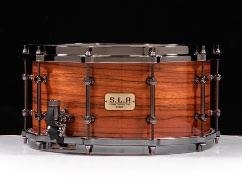 Tama SLP G-Maple 14x7 Snare Drum - Gloss Tangerine Zebrawood (LGM147GTZ)