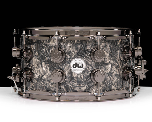 DW Collector's 7x14 Maple SSC Snare Drum - Silver Abalone ...