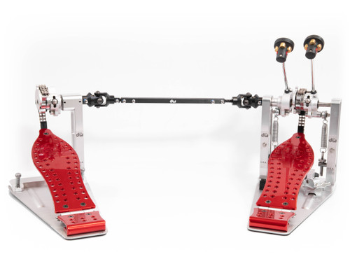 Used DW Machined Chain Drive Double Pedal - Special Edition Red