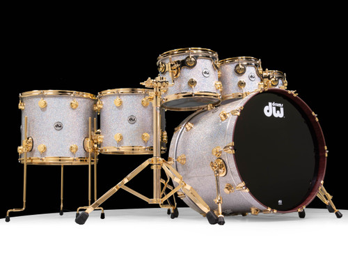 DW Collector's 6pc Purpleheart - Diamond Nebula Gold Hardware