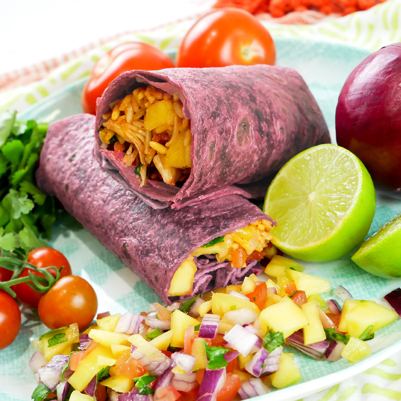 Beetroot Flavoured Tortilla Wraps 12" (30cm)