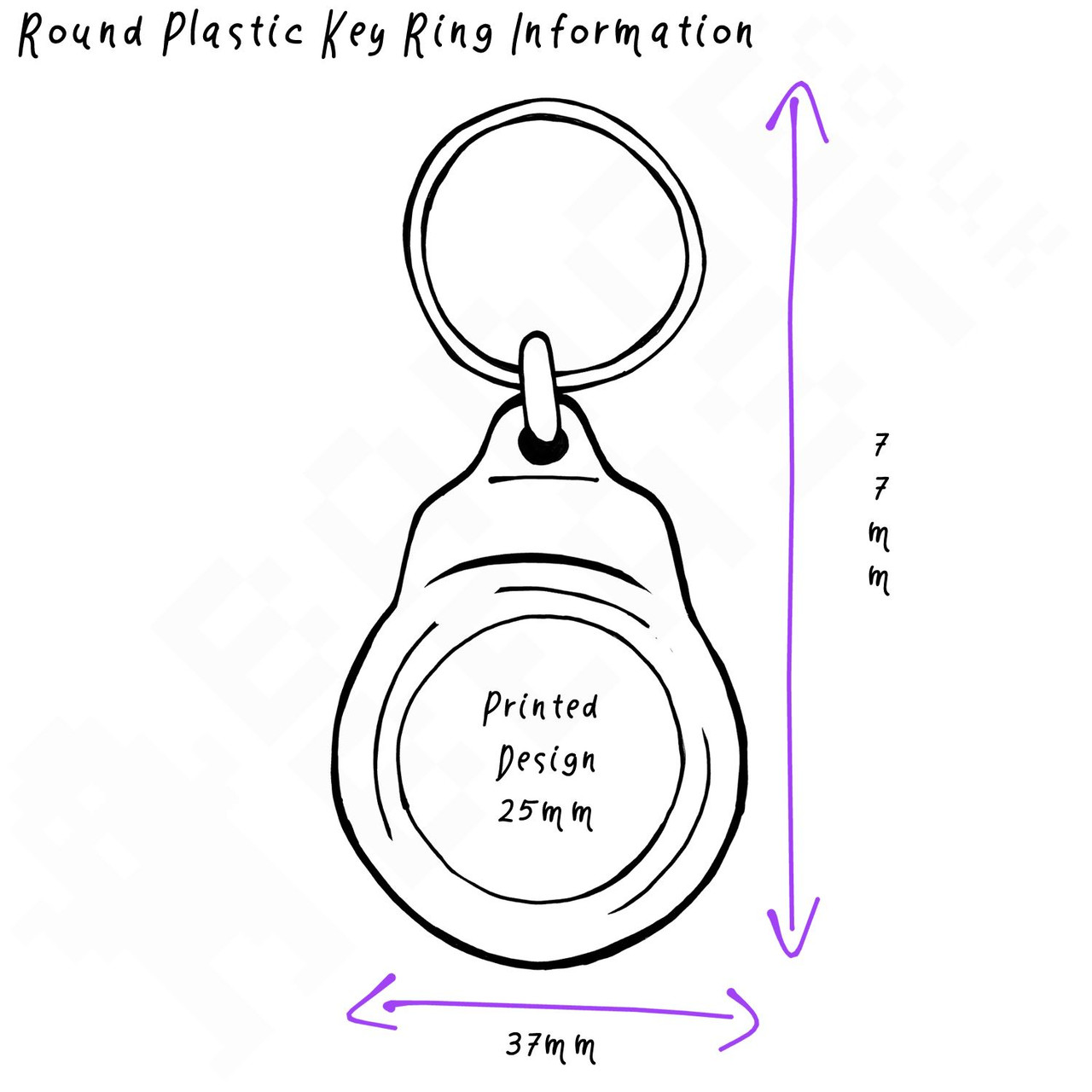 England Flag - Round Plastic Key Ring | BadgeBeast.co.uk
