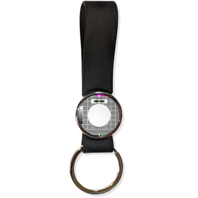TV Test Card - Silicone Loop Key Ring | BadgeBeast.co.uk