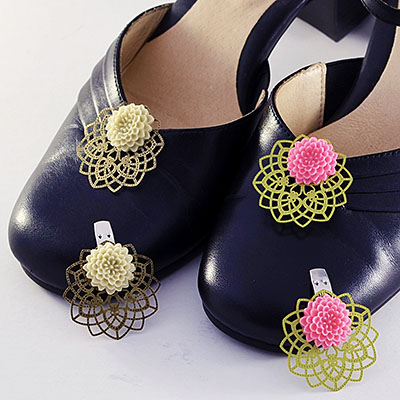 From Bridal to Bright Shoe Clips Tutorial - Rings & Things