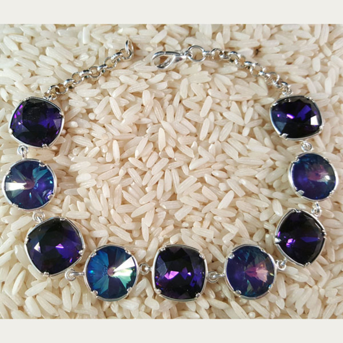 Ultraviolet Crystal Bracelet Tutorial - Rings & Things