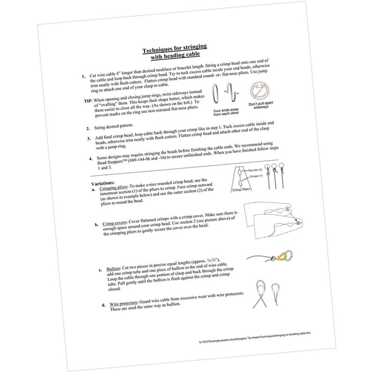 Basic Bead Stringing Kit Supplies - Rings & Things