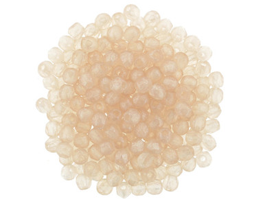 Fire-Polish 2mm : Flash Pearl - Rosaline (50pcs) - Rings & Things