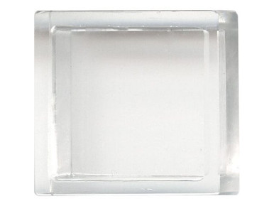 25mm Clear Glass Square Bezels – 5 Piece Pack