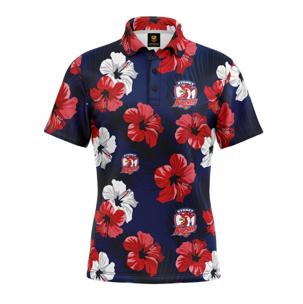 Sydney Roosters Mens Aloha Golf Polo - Roosters Shop