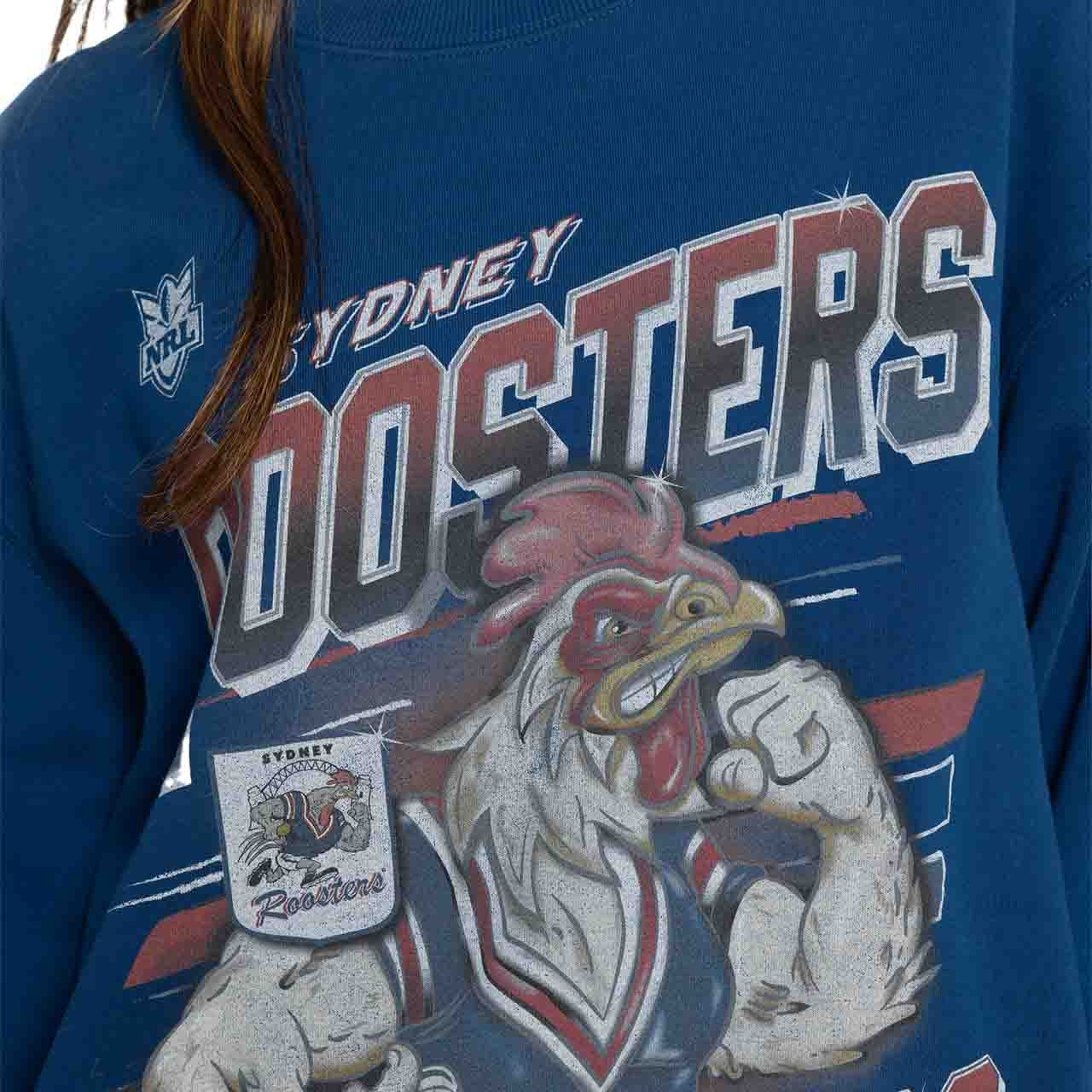 Sydney Roosters Mitchell & Ness Adults Crew - Roosters Shop