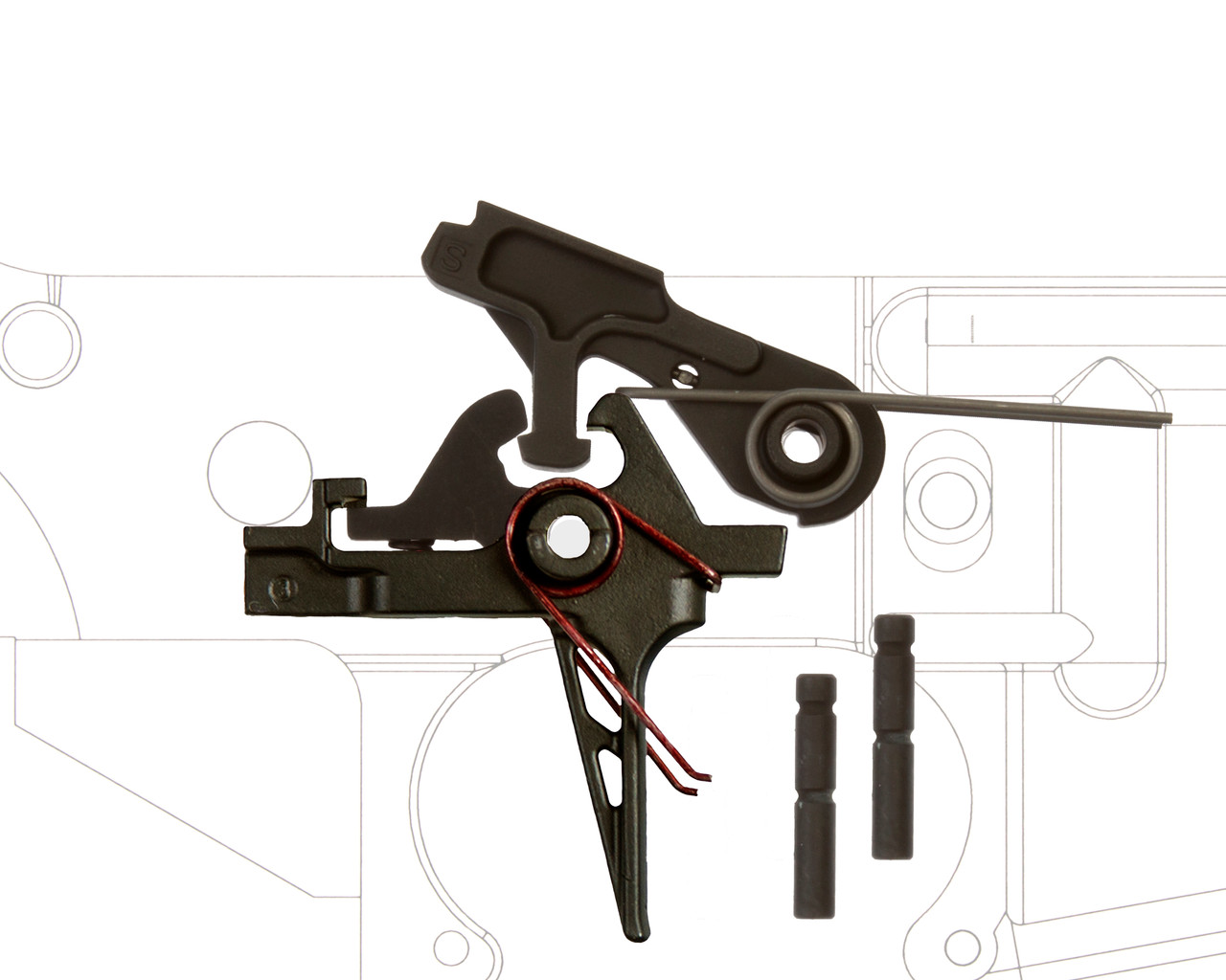 Schmid Tool Two Stage Flat Face Fire Control Group - DLC ELITE