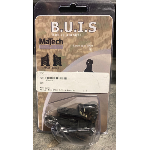 Matech USGI Backup Iron Rear Sight
