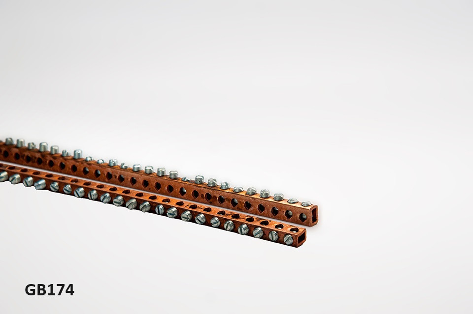Control Panel Supply | UL Listed Copper Ground Bar or Earth Bar w ...