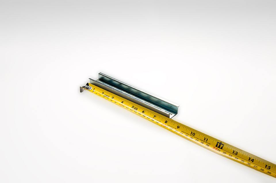 35x15mm (High Profile) Custom Cut RoHS, Steel Slotted DIN Rail