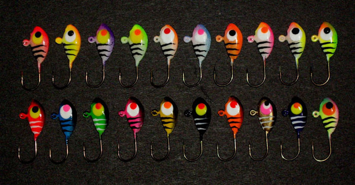 Fishing and Ice fishing jigs for walleye, bass, panfish, crappie, perch ...