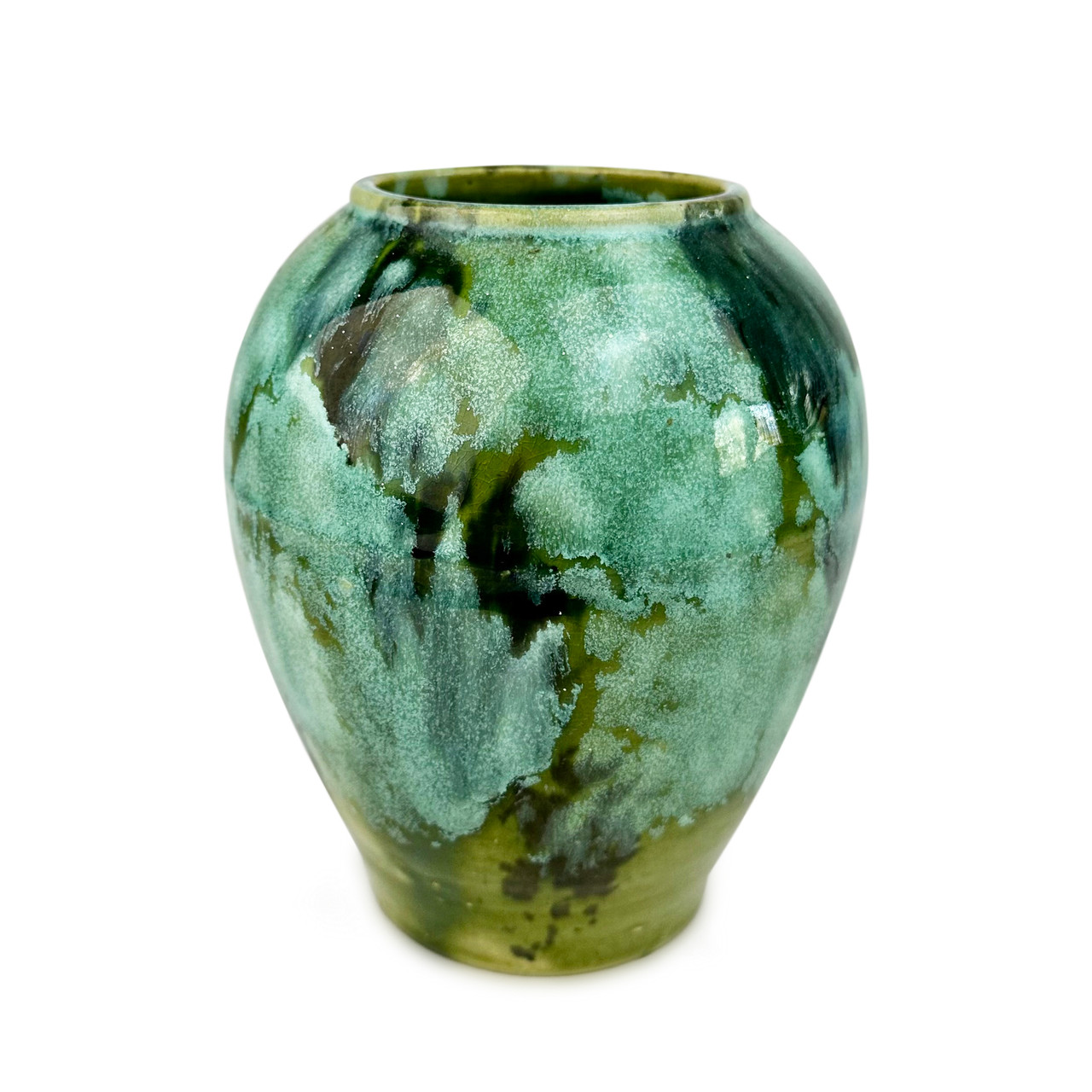Brush-McCoy Pottery Blended Onyx Green Vase