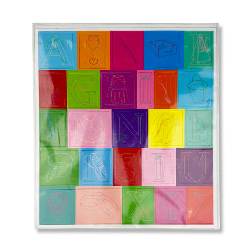 Michael Craig-Martin Alphabet 2007 Magnet Sheet