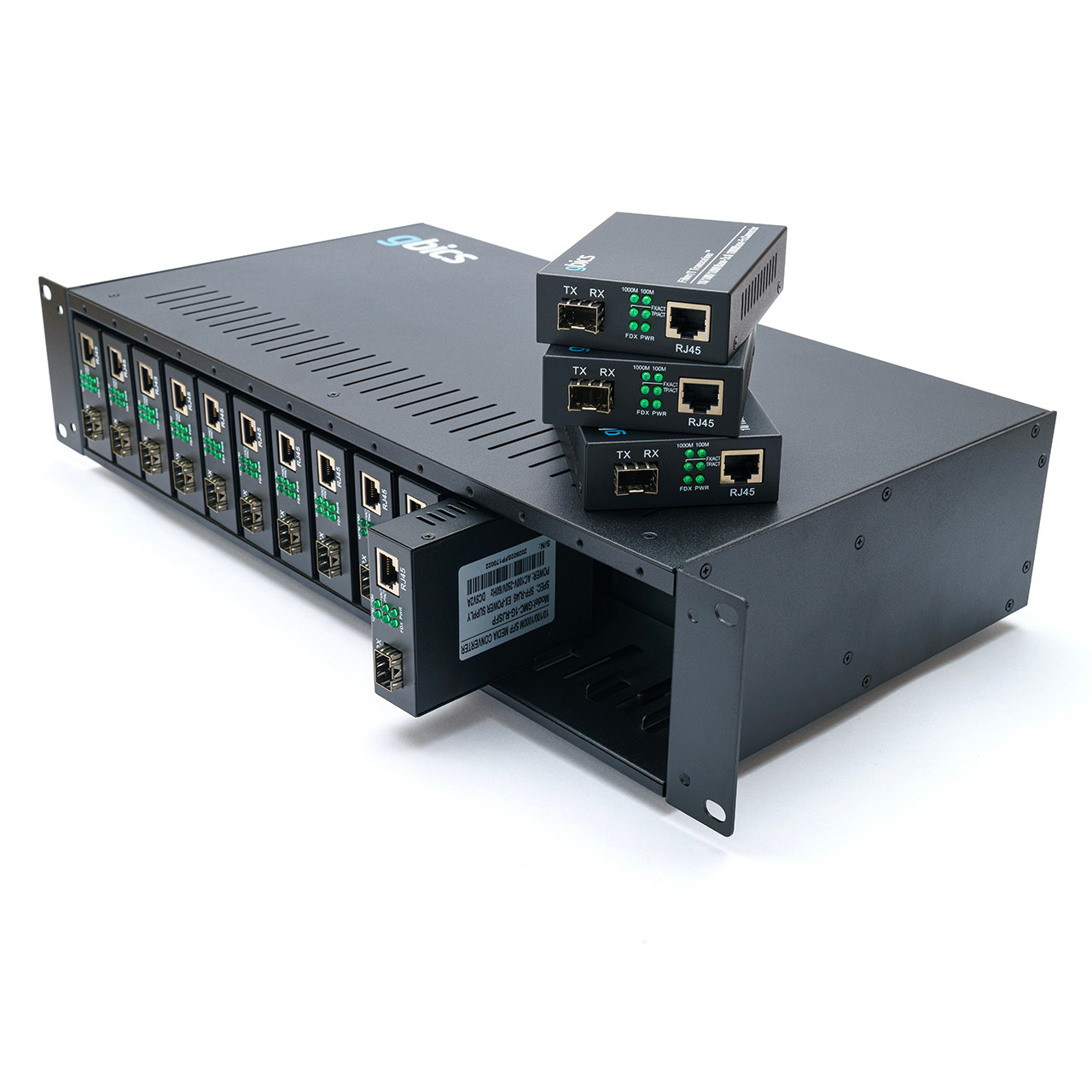 GMC-CHASSIS-14 Media Converter 14 Slot Rack-Mount Chassis - GBICS.com