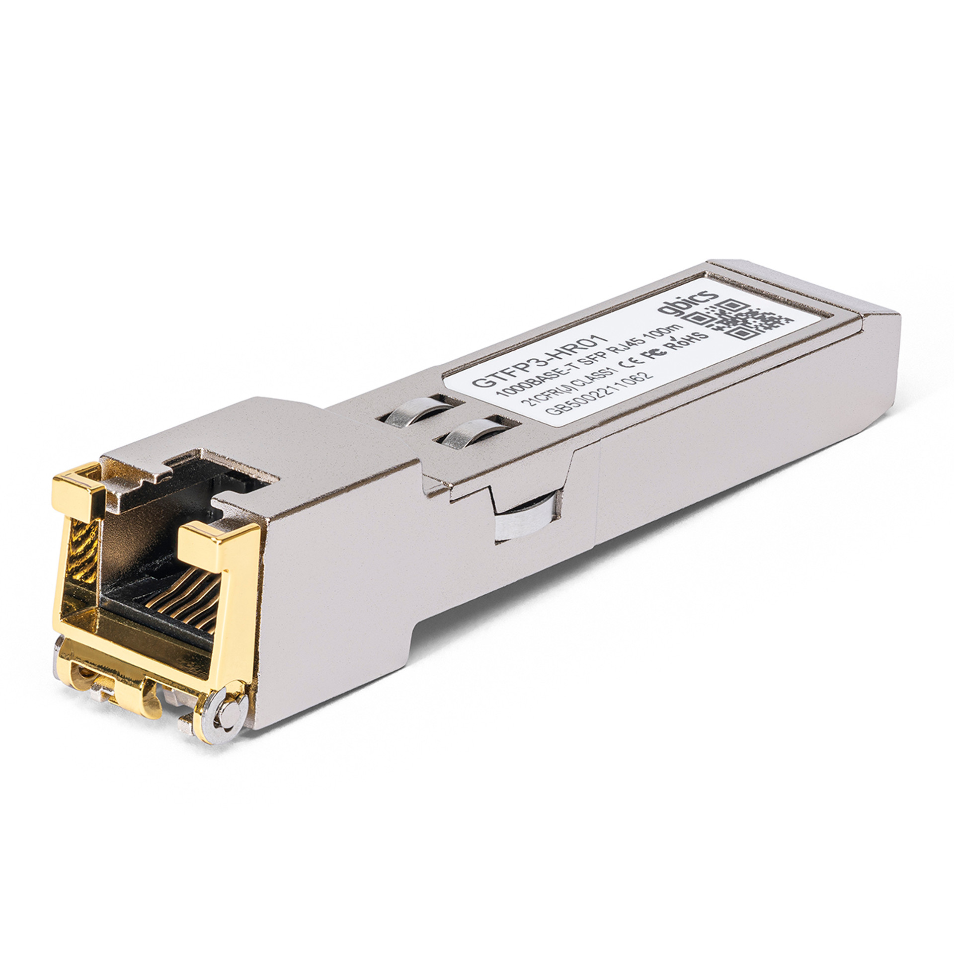 J8177D - HP Aruba Compatible - 1000BASE-T SFP Copper RJ-45 100m Transceiver Module - GBICS.com