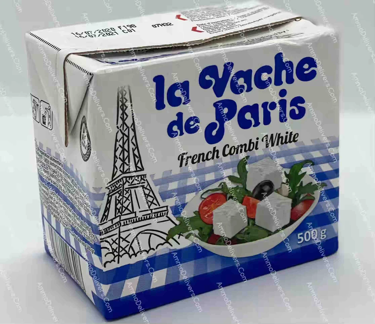 LA VACHE DE PARIS FRENCH COMBI WHITE CHEESE 500G - بقرة باريس جبنة ...
