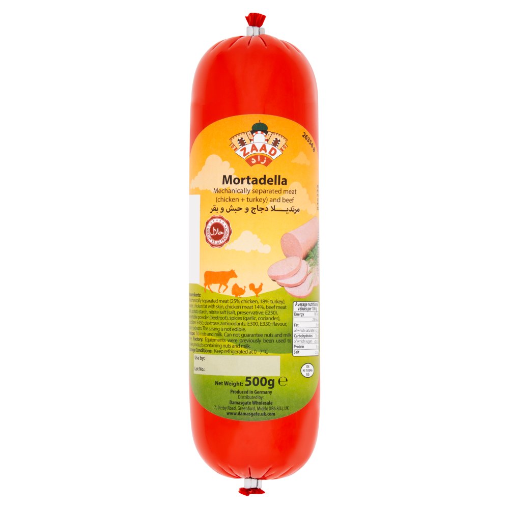 ZAAD MORTADELLA BEEF MEAT SPICES 500G - Ammo Delivers Birmingham