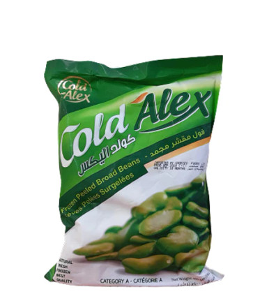 COLD ALEX FROZEN BROAD BEANS 400G كولد اليكس - فاصولياء عريضة مجمدة 400 ...