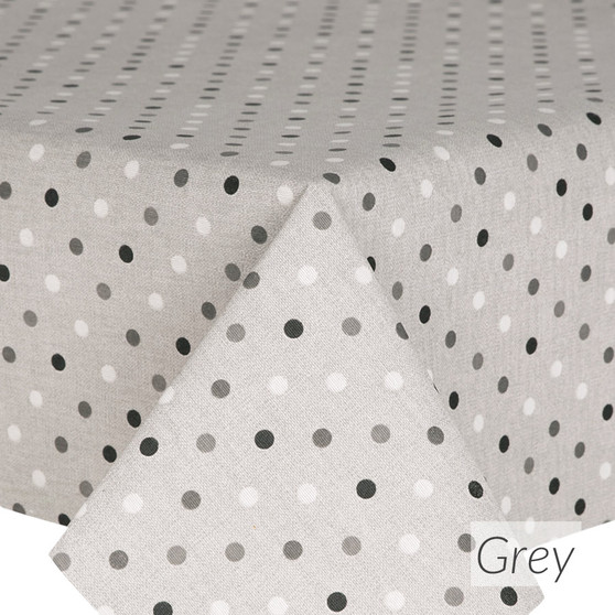 Wipe Clean Tablecloth : Navarra Spots Grey