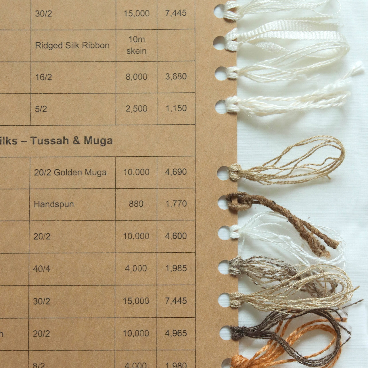 Quality Sample Cards by Sanjo Silk