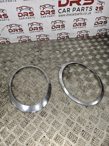 MINI COOPER S HEADLIGHT EXTERIOR RING TRIMS (CHROME) X2 PAIR R55 R56 ...