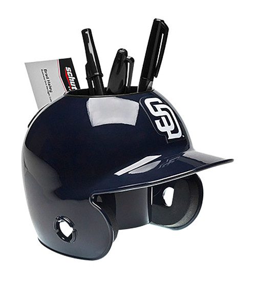 San Diego Padres Desk Caddy MLB Mini Batting Helmet - Venom Collectibles