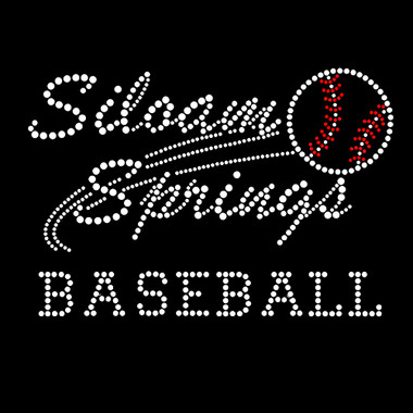 Custom Design Baseball Rhinestone Iron On Transfer