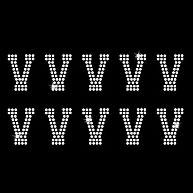 Iron on rhinestone letters store