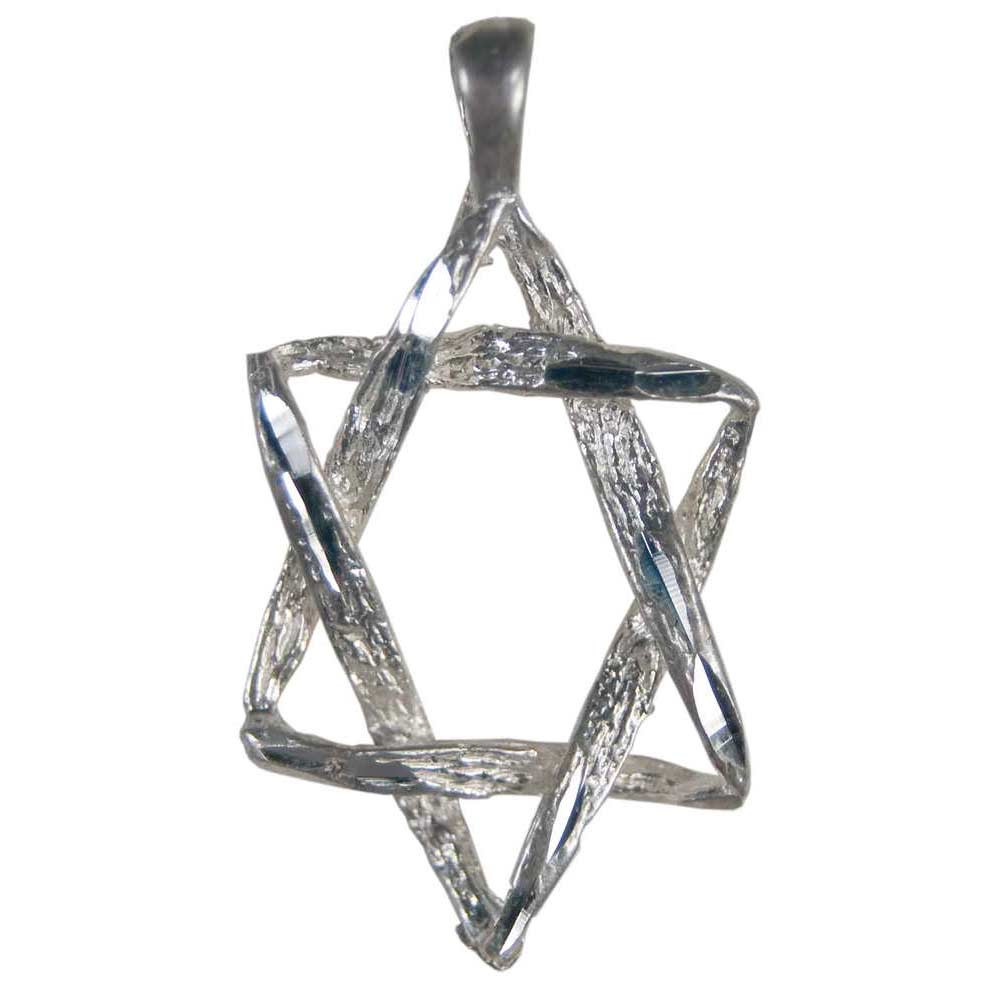 Interwoven Star Of David With Textured Finish