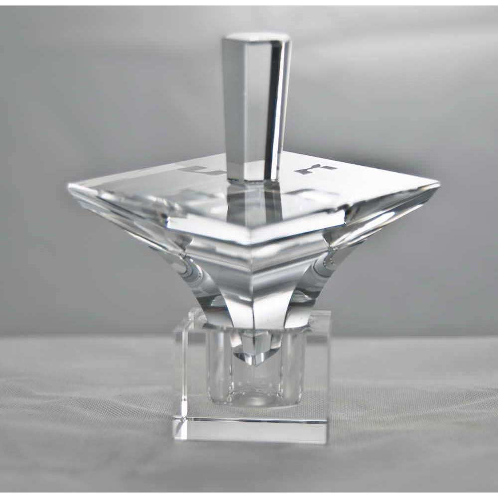 Dreidel Spinning - Unique Crystal Dreidel