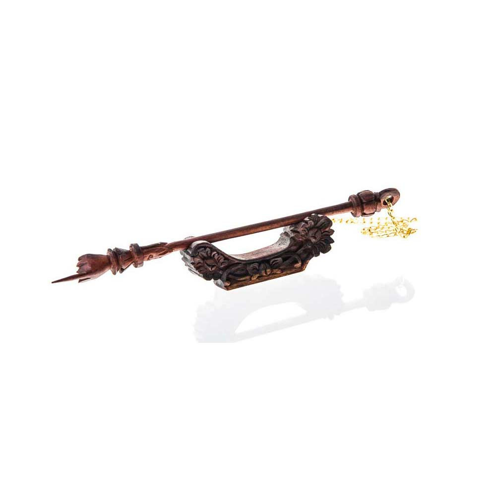 Hand Carved Ebony Wood Yad And Stand