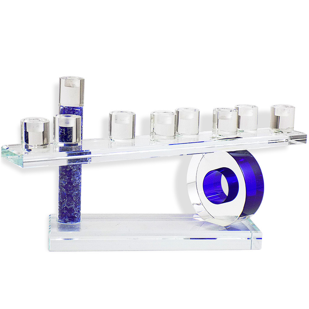 Shardz Wedding Glass Menorah