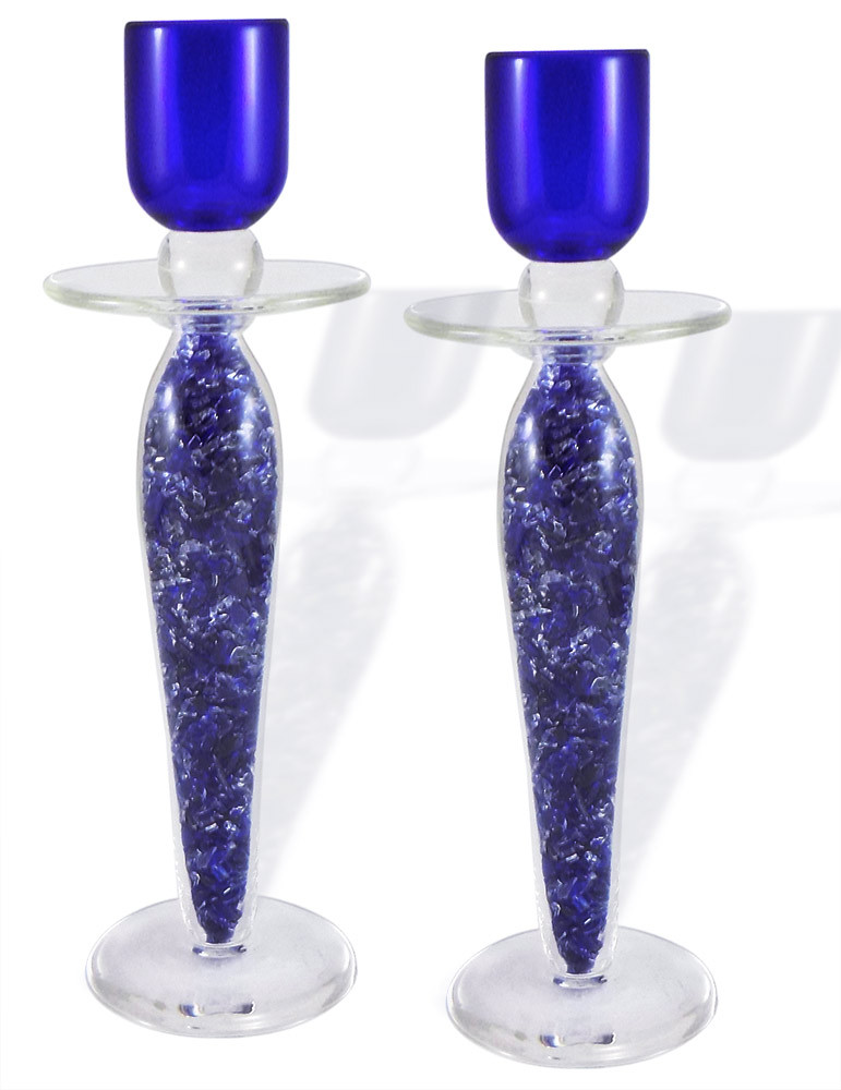 Wedding Glass Candlesticks