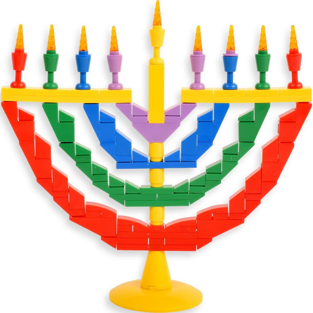 Build A Brick Hanukkah Menorah Set