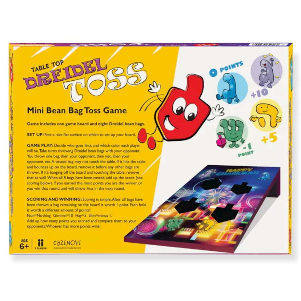 Table-Top Dreidel Cornhole Toss