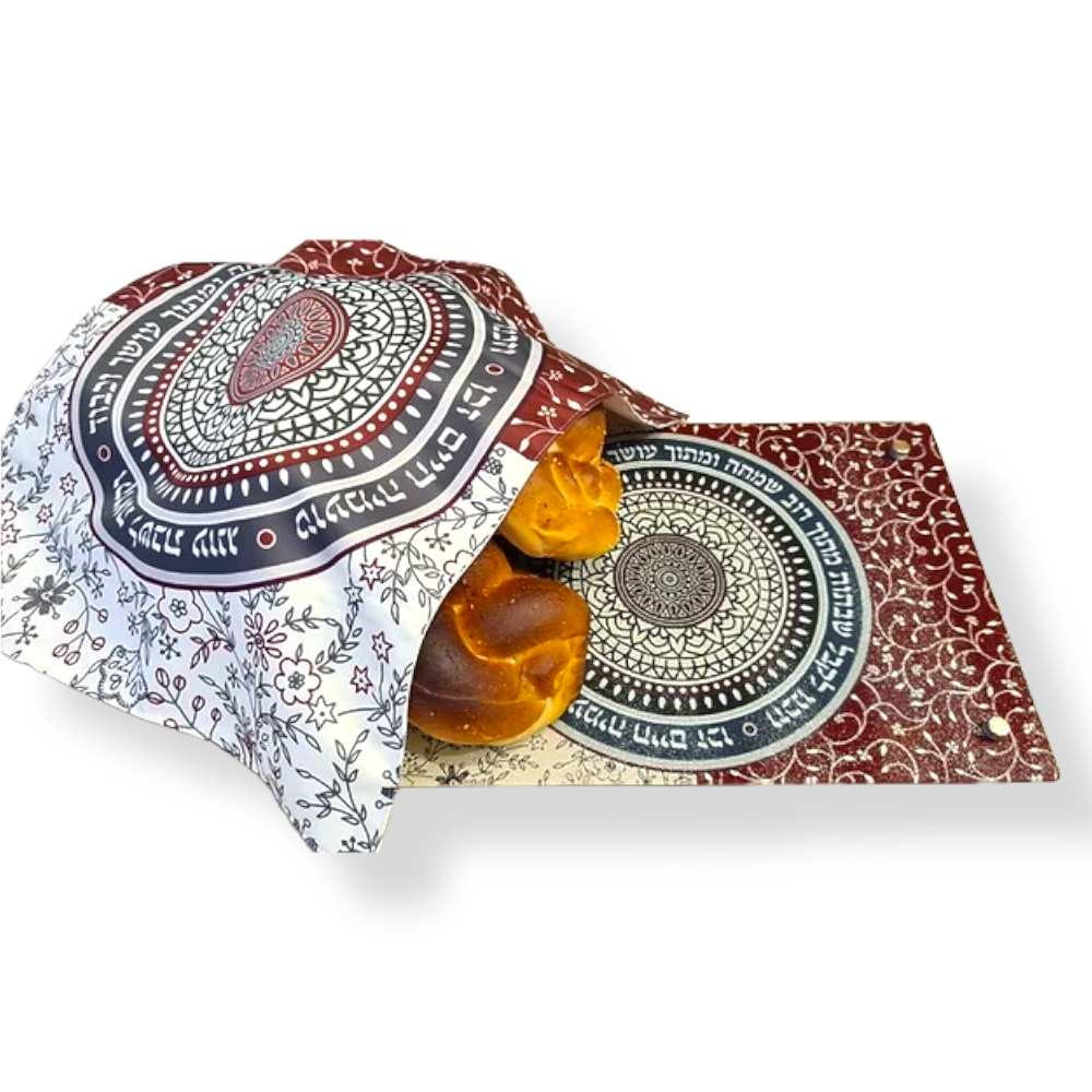 Dorit Klein - Mandala Pattern Challah Cover For Shabbat
