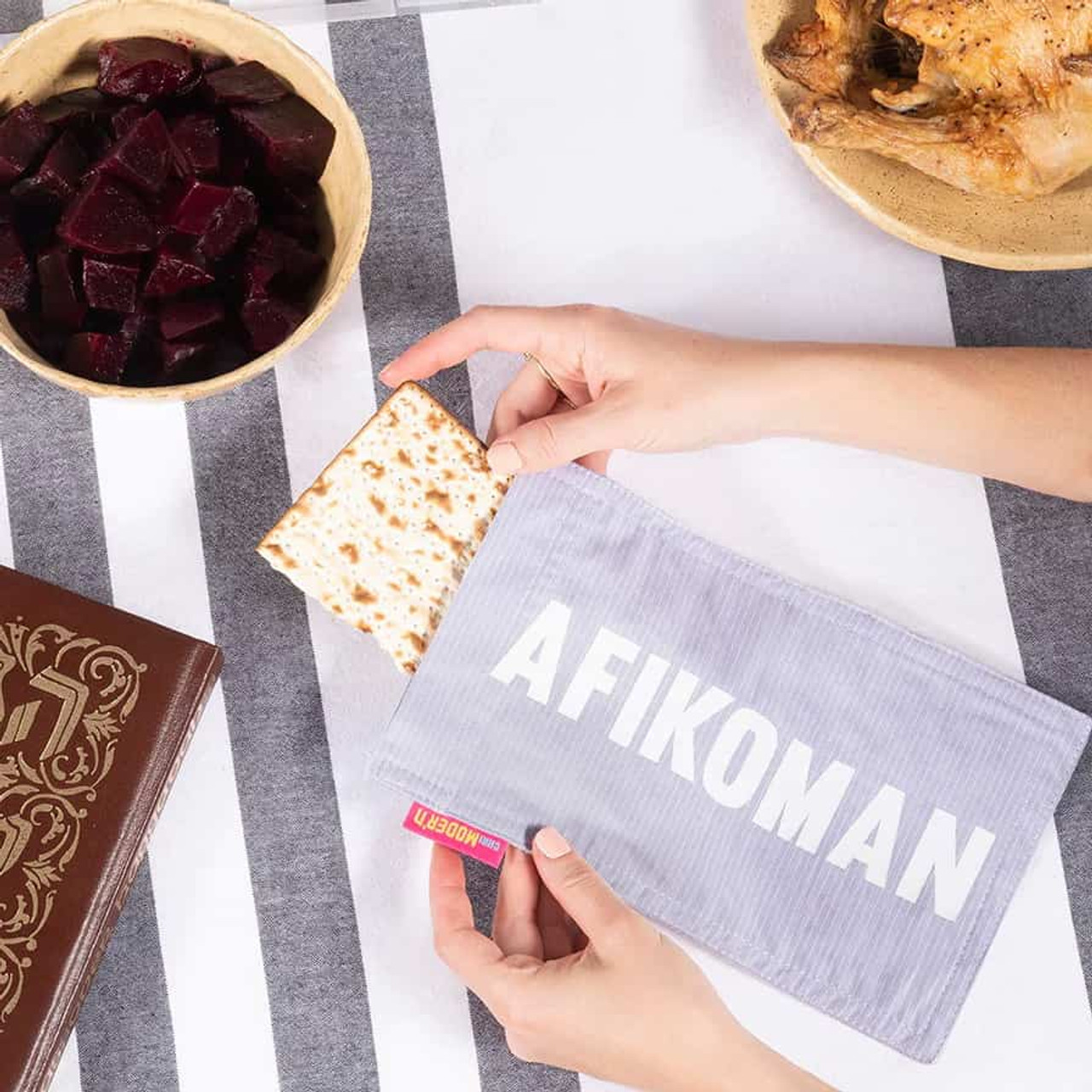 Contemporary Styled Passover Afikomen Bag