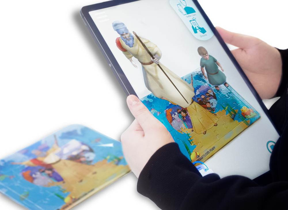 Augmented Reality Passover Scene 3D Experience Puzzle