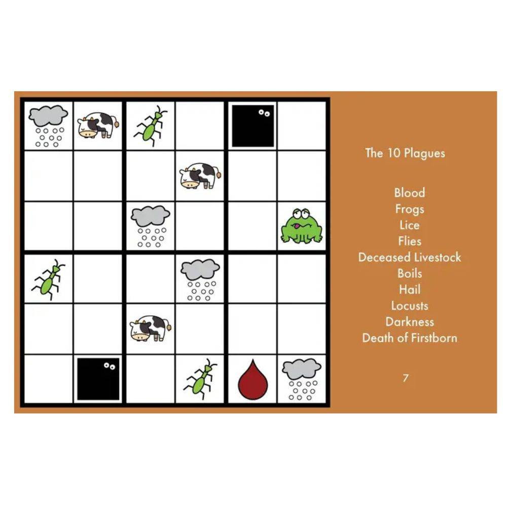 Passover Sticker Sudoku For Kids