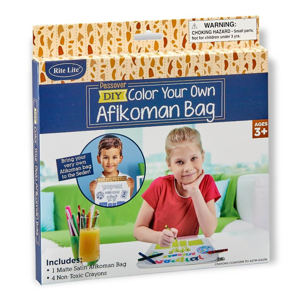 Color Your Own Afikomen Bag Kit